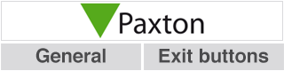 Paxton: Access control - Net2 - Exit Push Buttons - SmartSD