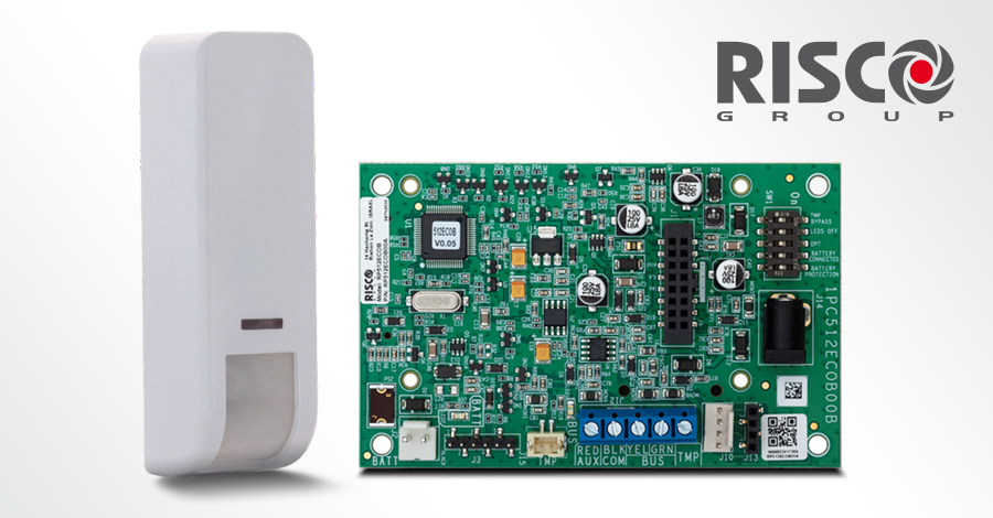 Détecteur de rideau et module Cellular On Bus de RISCO - SmartSD